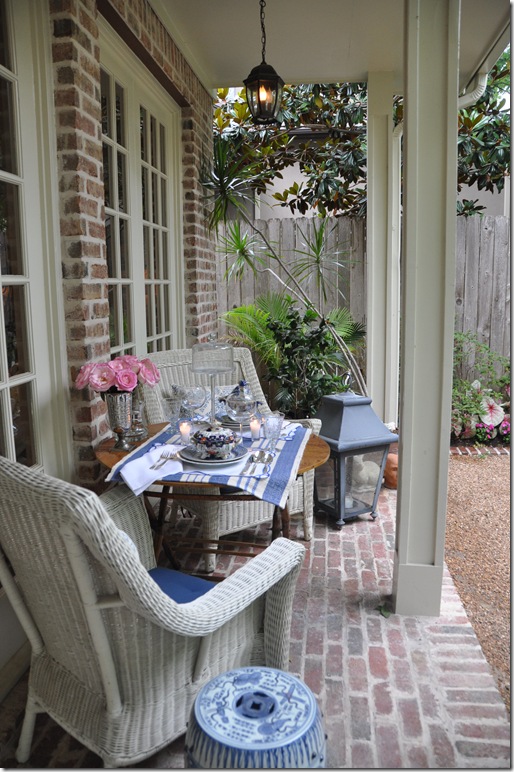 COTE DE TEXAS: TABLESCAPE THURSDAY – A LUNCHEON ON THE PORCH